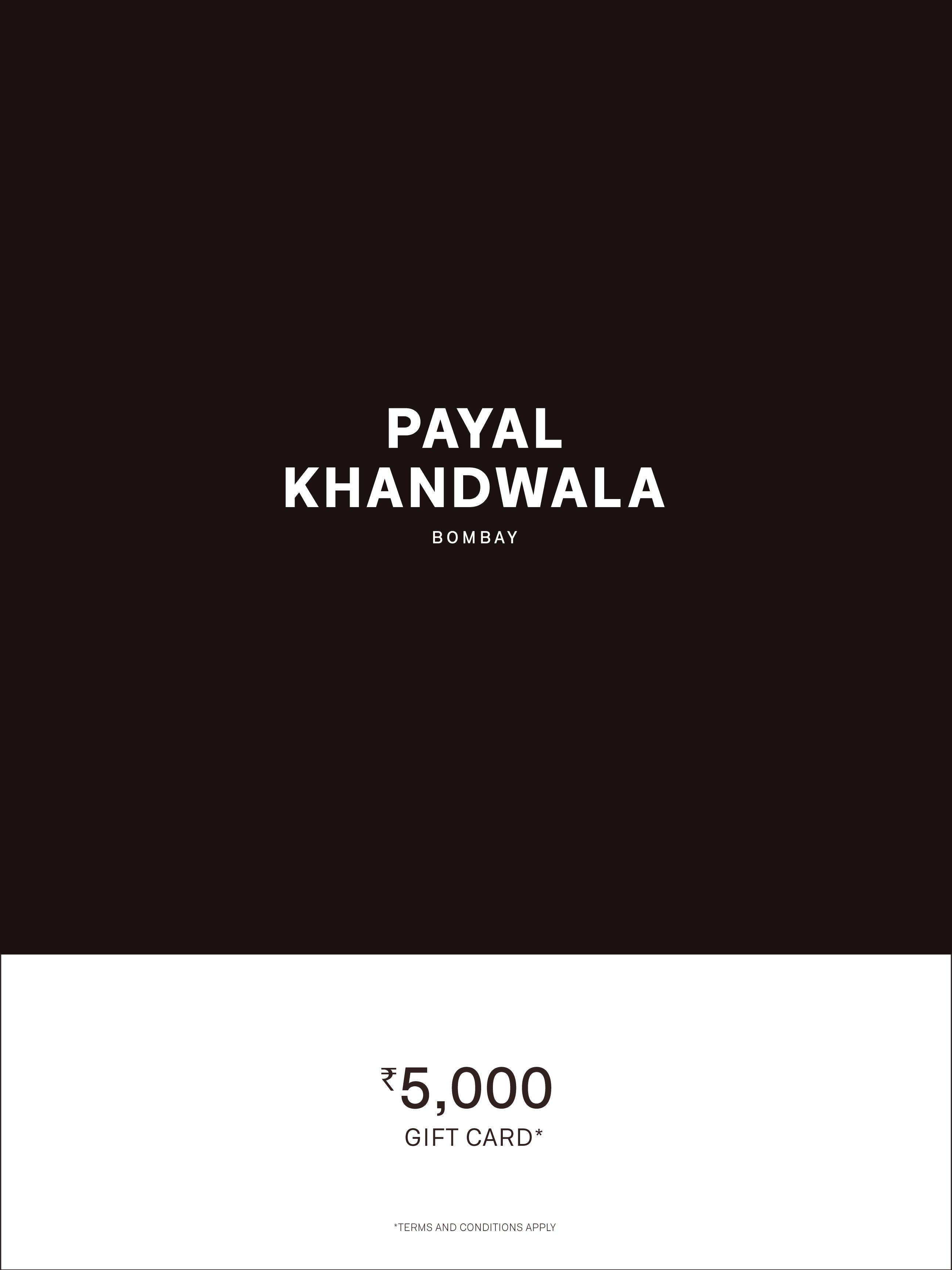 PAYAL KHANDWALA Gift Card – PAYAL KHANDWALA™
